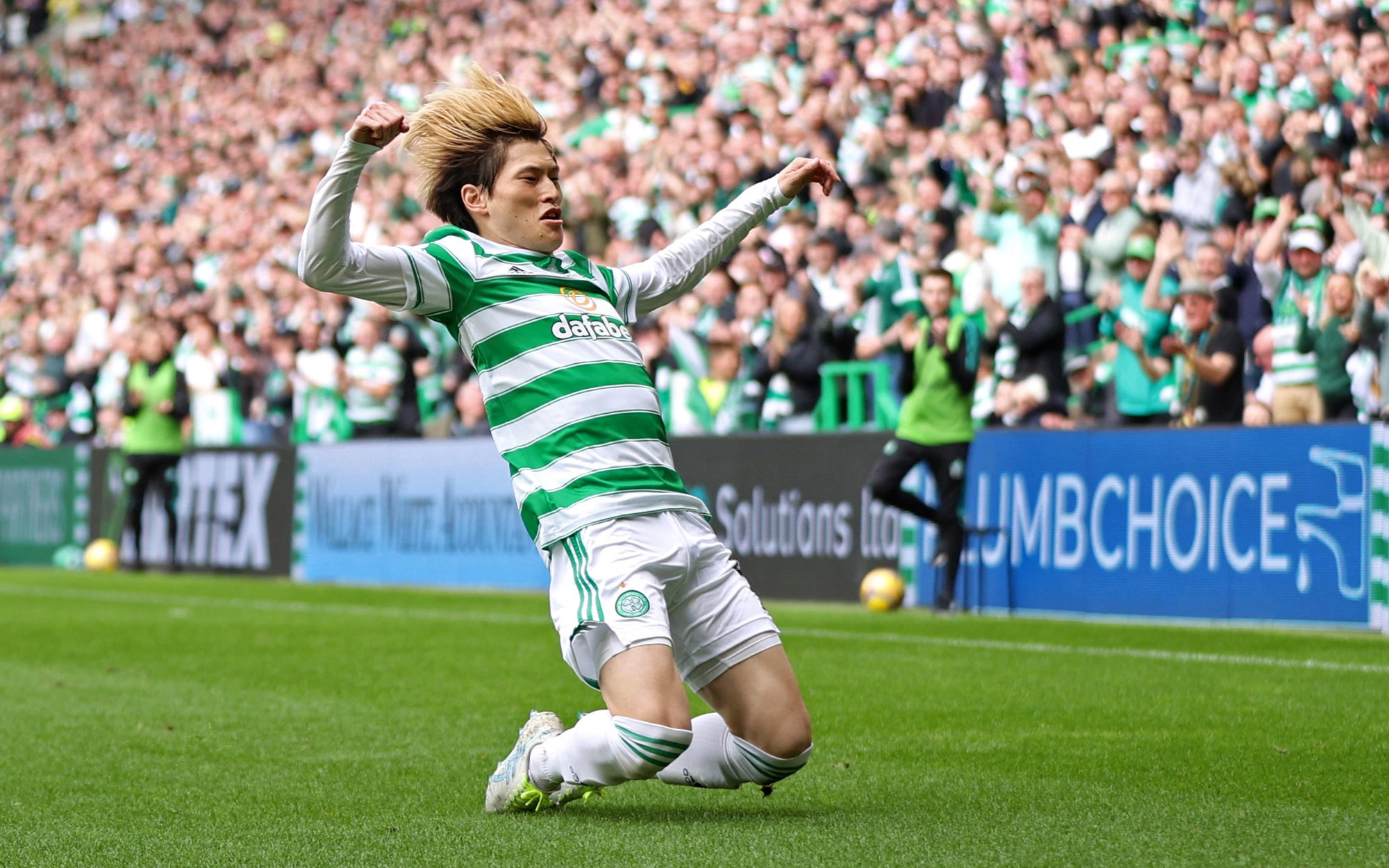 Watch Kyogo Furuhashi score his first Celtic goal of the season ...